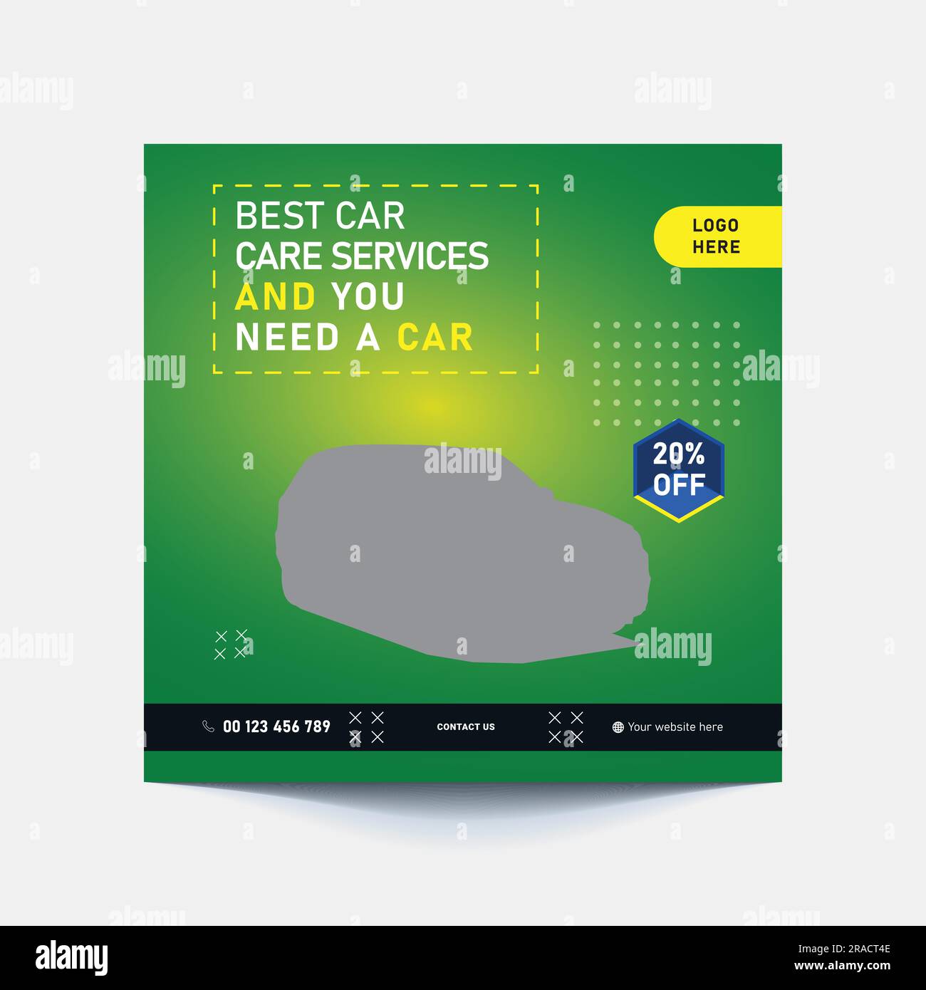 Car Washing Service Social Media Post banner design. Car Washing Social ...