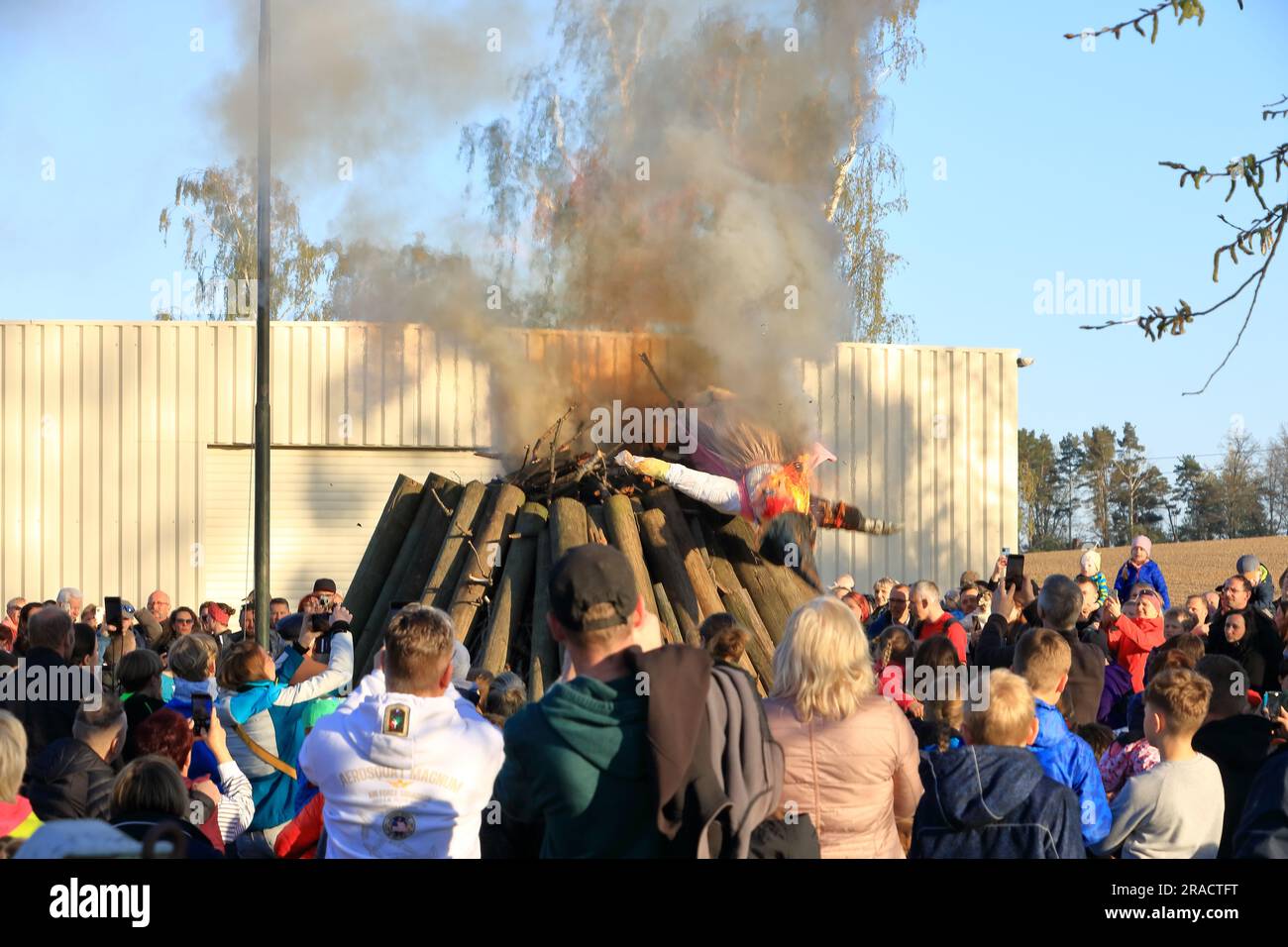 April 30 2023 - Bannewitz, Dresden in Germany: burning of witches ...