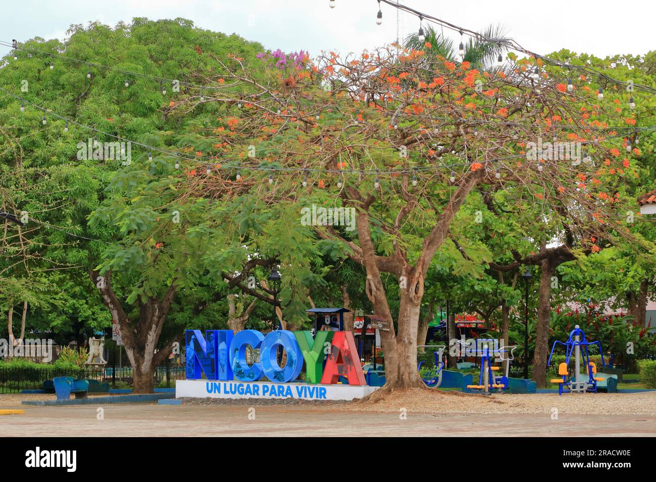 March 12 2023 - Nicoya, Guanacaste in Costa Rica: the green centre of a ...