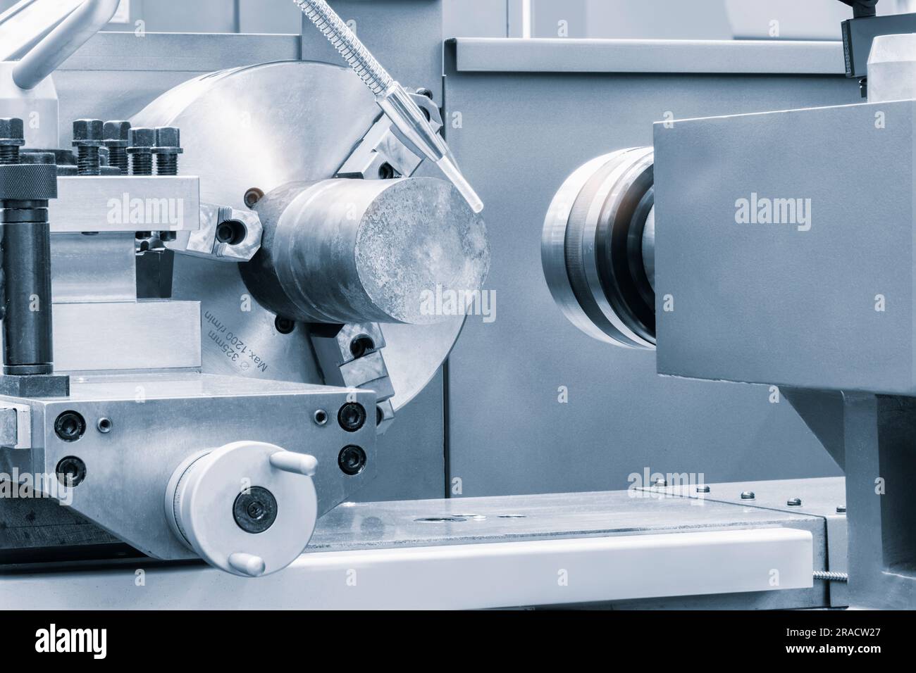 Metal machine tools industry. CNC turning machine high-speed cutting is ...