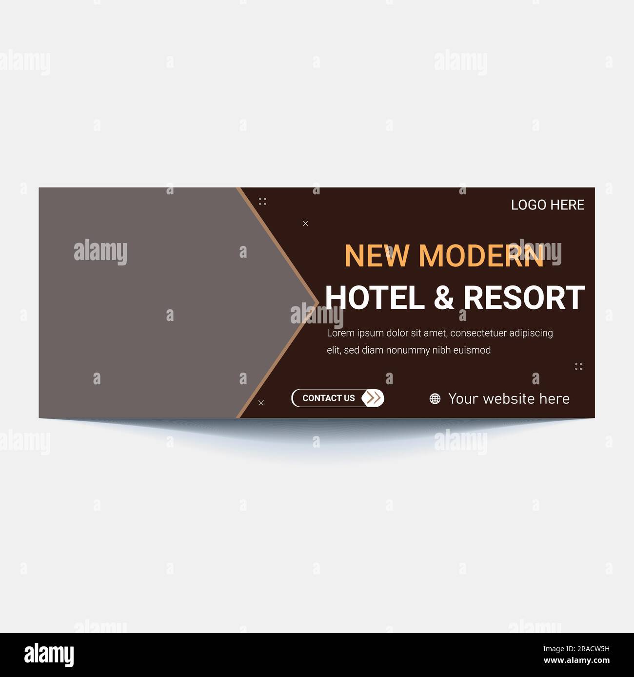 Luxury hotel web banners of standard size with a place for photos Stock ...