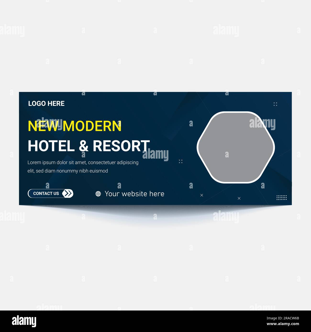 Luxury hotel web banners of standard size with a place for photos Stock ...