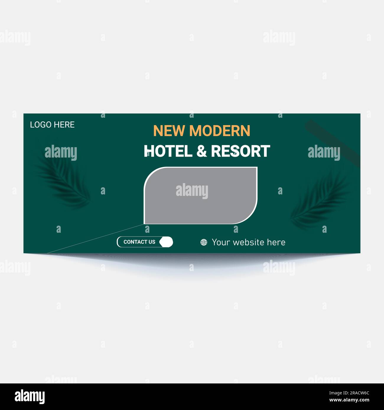 Luxury hotel web banners of standard size with a place for photos Stock ...