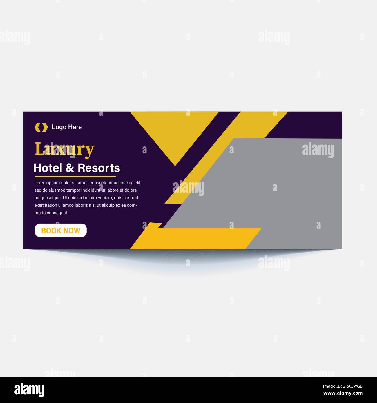 Luxury hotel web banners of standard size with a place for photos Stock ...