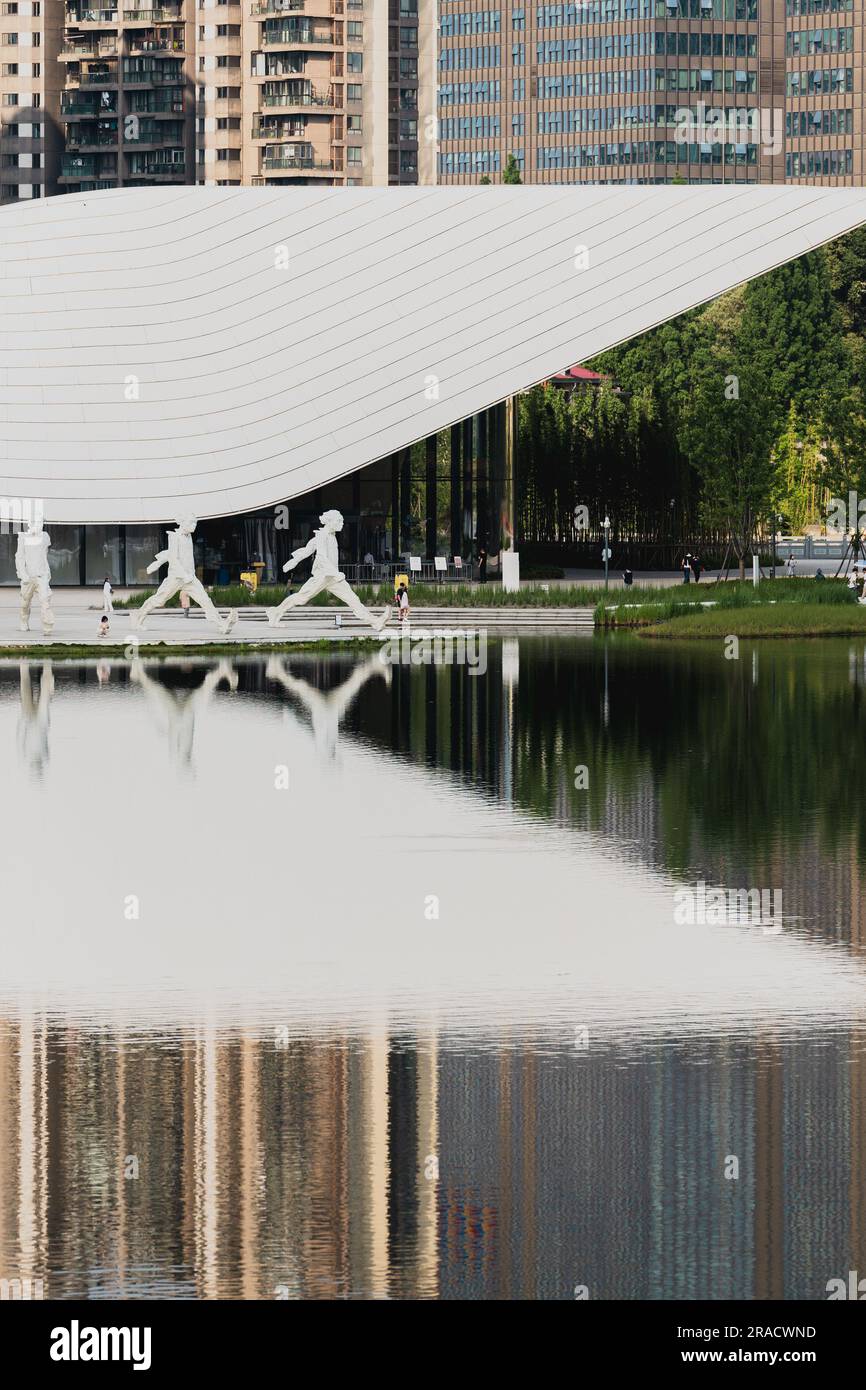 Chengdu, China, 07 June 2023: View of Tianfu Art Museum in Chengdu ...
