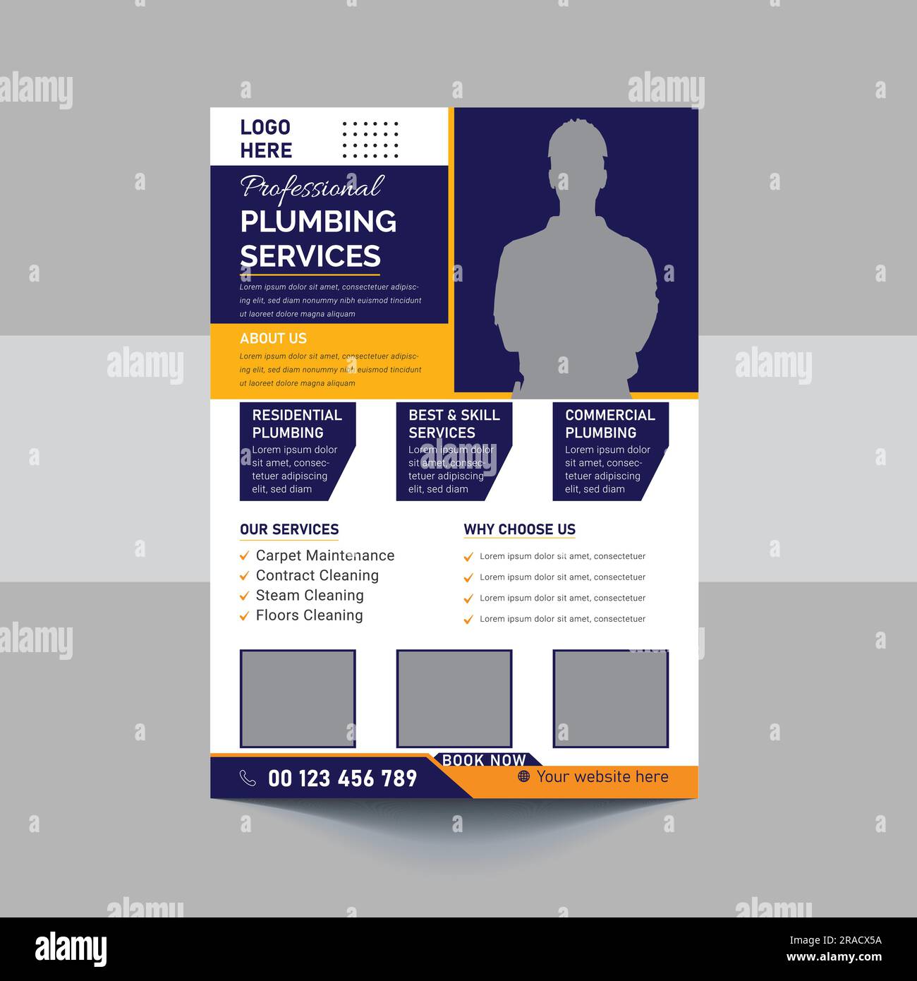 plumbing service flyer template. professional plumbing service flyer ...