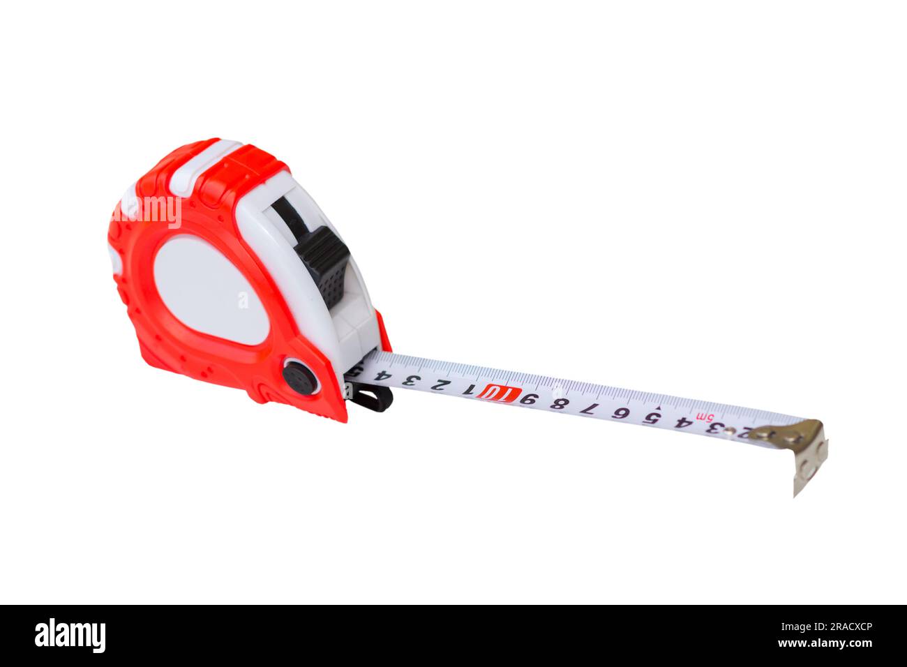 Construction tools Tape measure isolated on a white background Stock ...