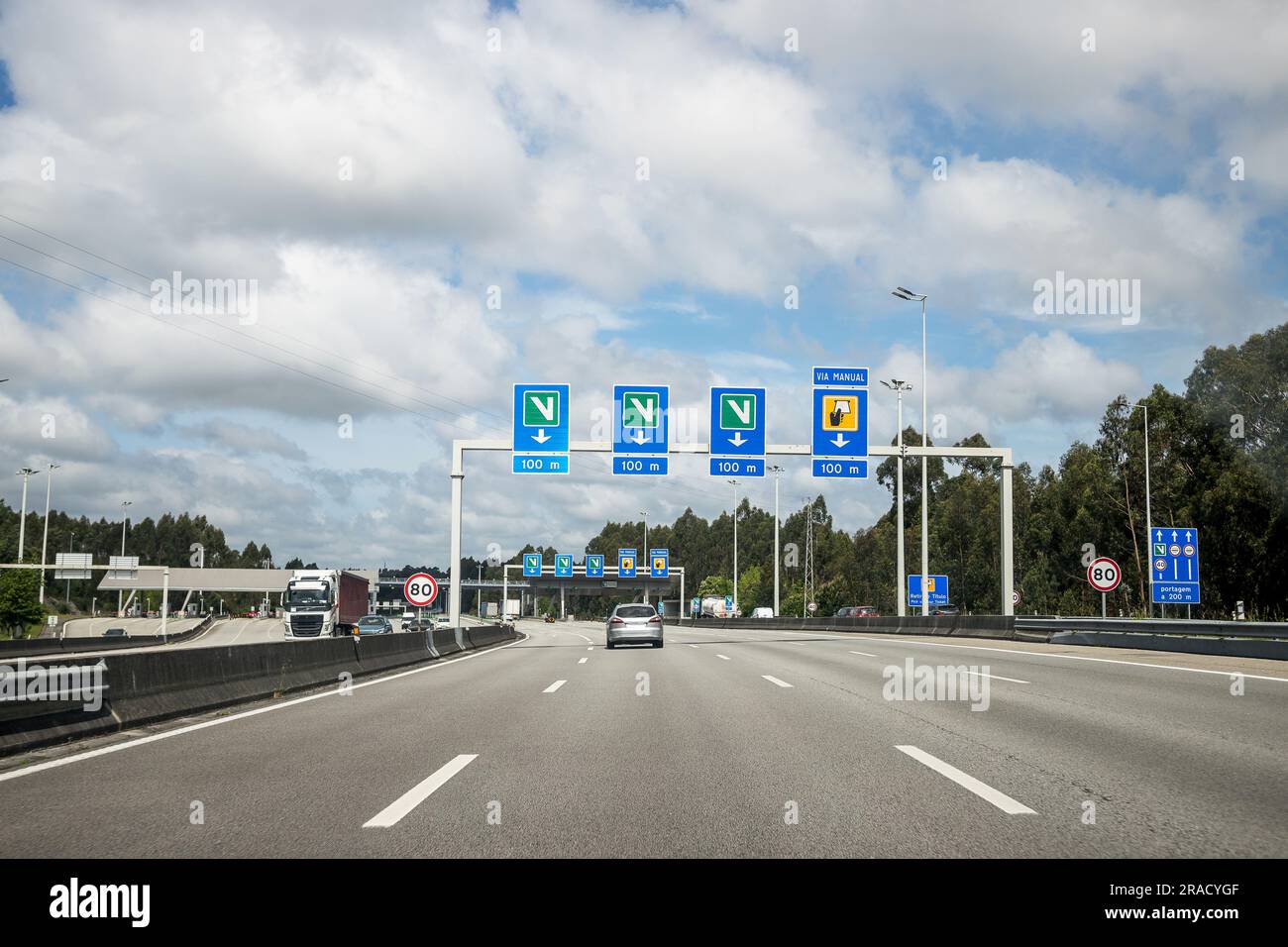 Image of section of the A3 motorway, Portuguese motorway that connects ...