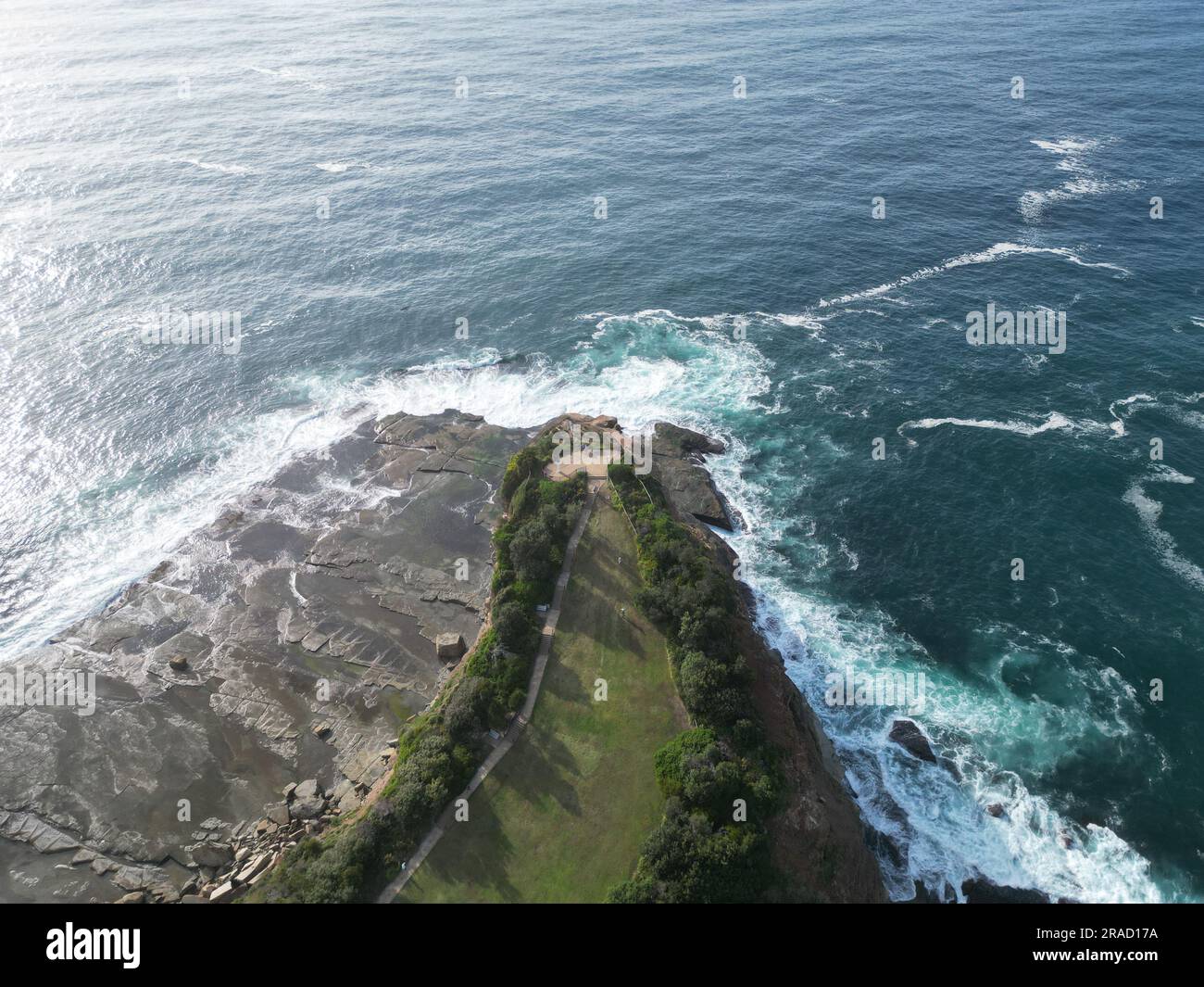 Aerial waves headland hi-res stock photography and images - Alamy