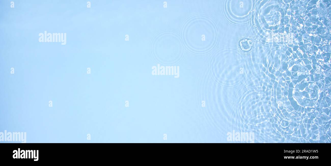 transparent blue colored clear calm water surface texture Stock Photo ...