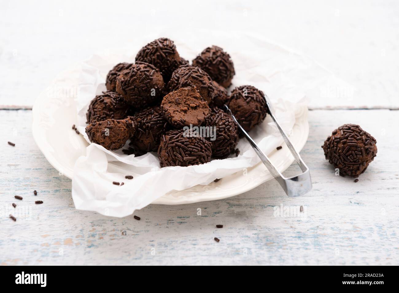 Vegan rum balls Stock Photo - Alamy