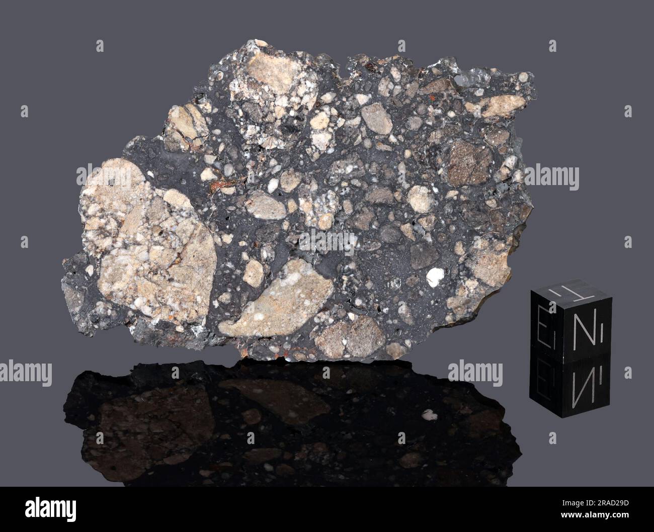 NWA 13859 - Found 2021, Morocco, Africa. Lunar Troctolite-rich Feldspar ...