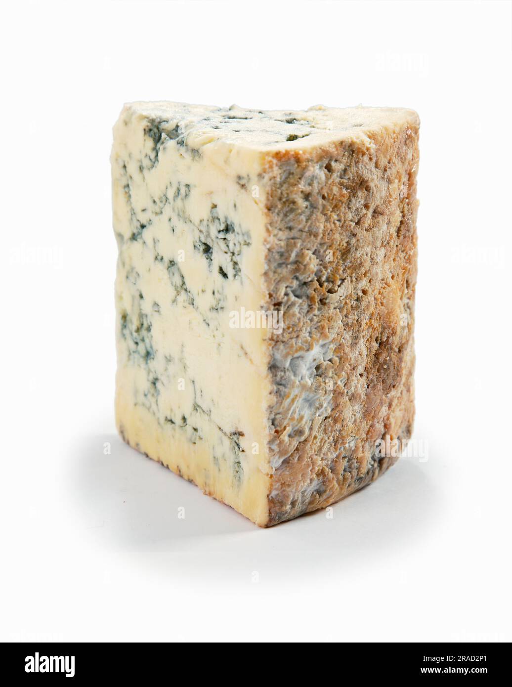 A piece of Blue Stilton Stock Photo - Alamy
