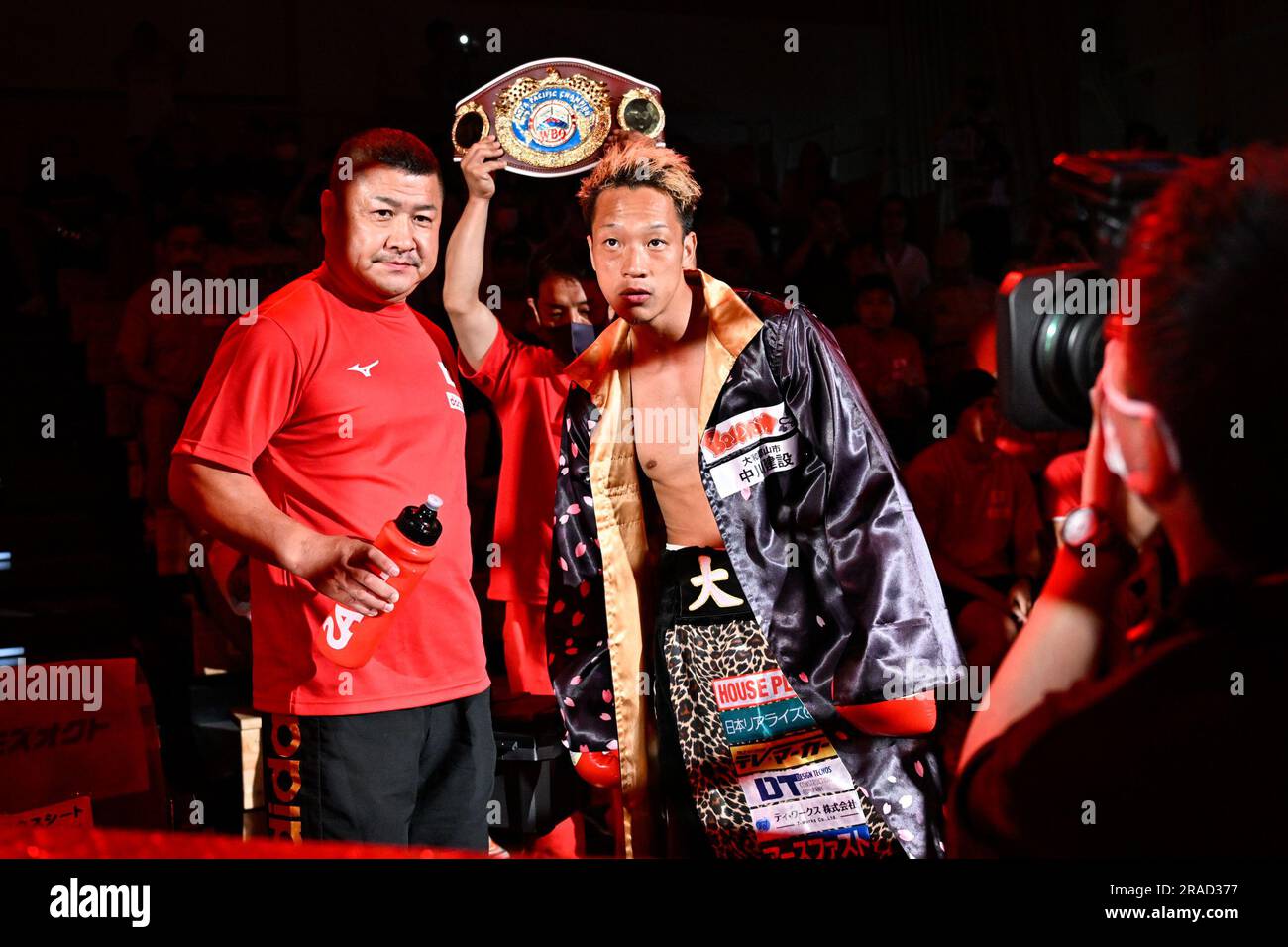 Tokyo, Japan. 29th June, 2023. Japan's Kazuki Nakajima, right, enters ...