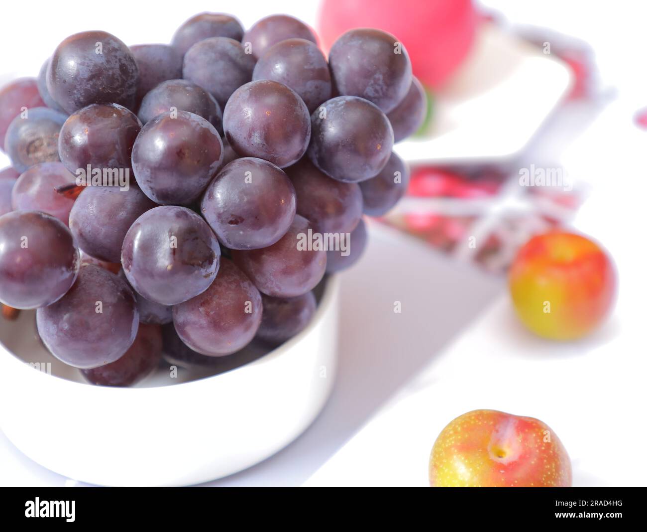 Breakfast Table Cake Wooden Fork Card Marble Tabletop Fruit Morning Tea ...