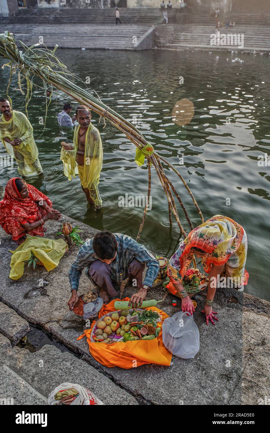 28-Oct-2006-Chhat pooja is dedicated to the Sun GOD and his sister at ...