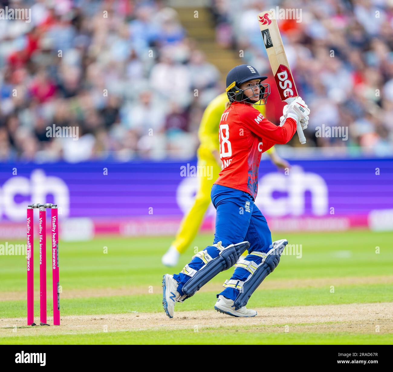 Danni Wyatt batting for England in the First Vitality IT20 between ...