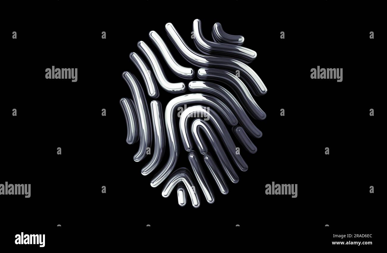 Fingerprint cyber biometric id security and identity and privacy golden ...