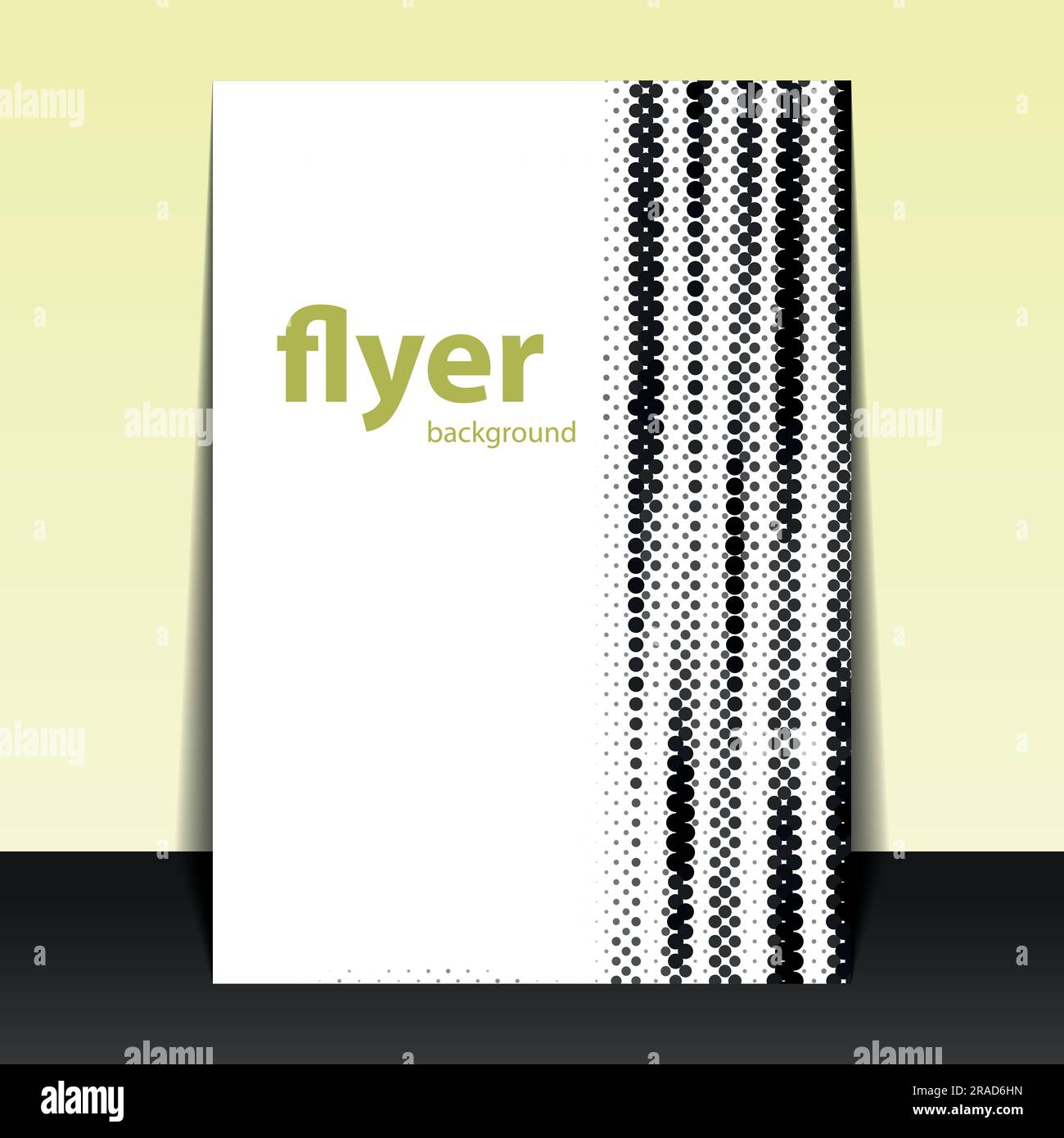 Flyer or Cover Design with Dotted Lines Pattern Stock Vector Image ...