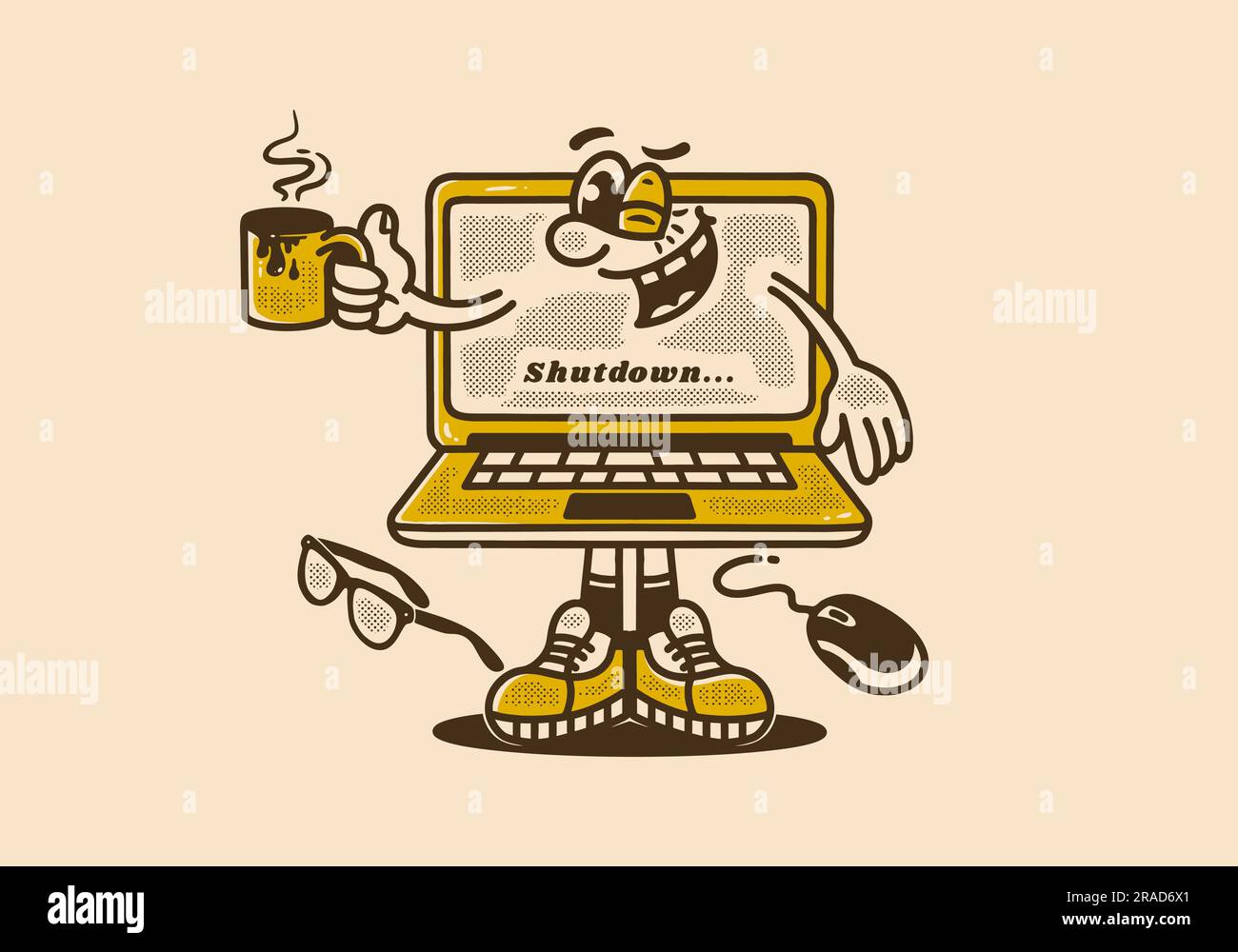 Funny business man holding sign Stock Vector Images - Alamy