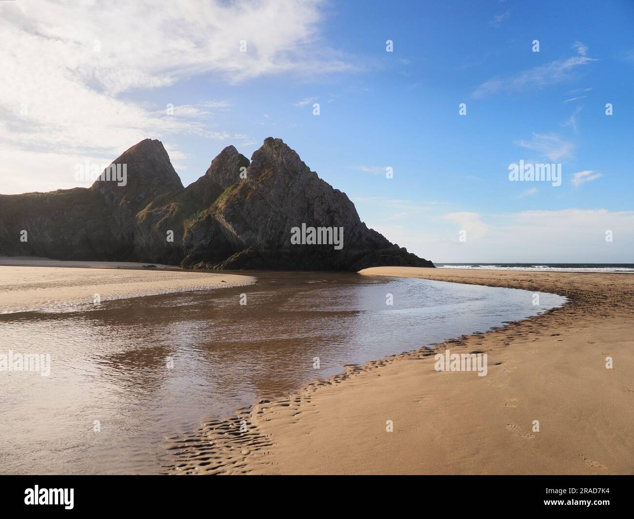 Three Cliffs Bay, Gower Peninsula, Wales Stock Photo - Alamy