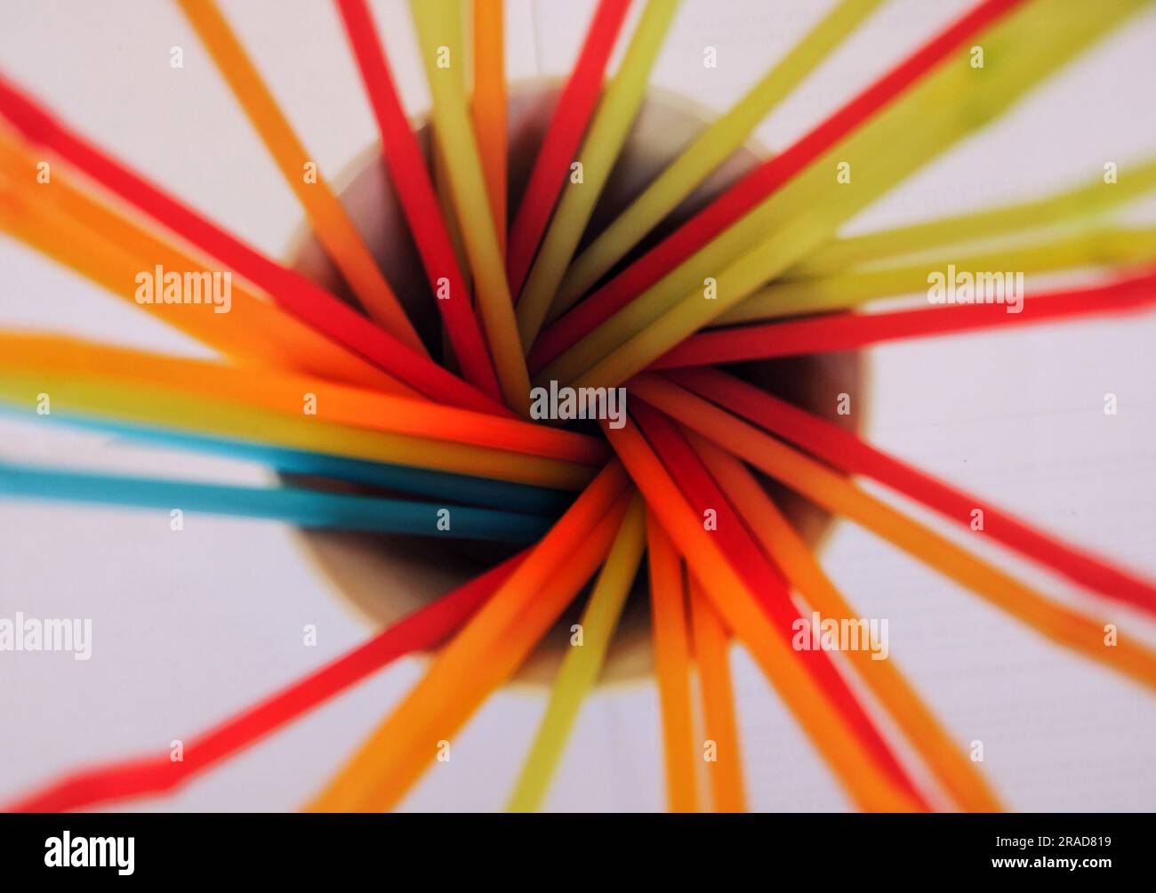 Empty glass with straws hi-res stock photography and images - Alamy