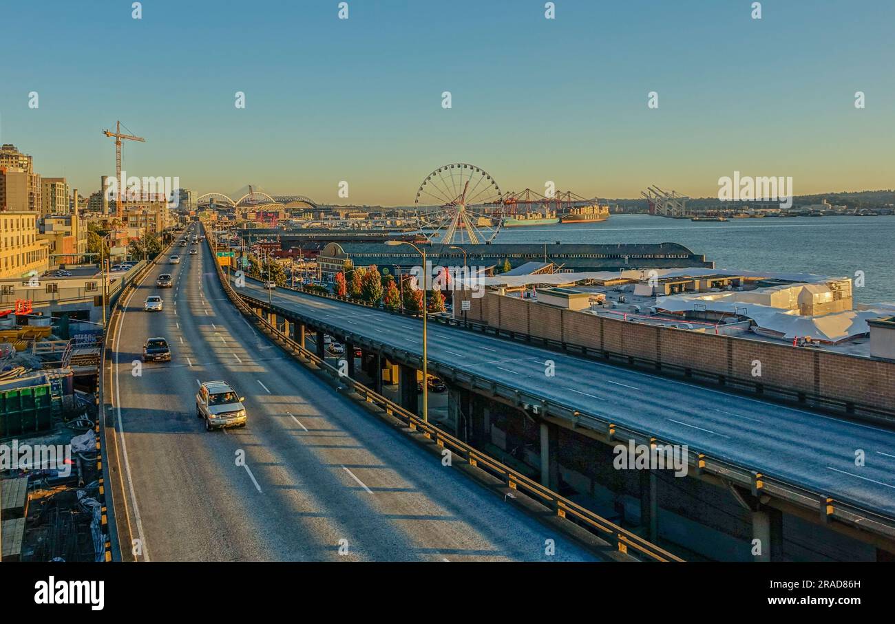 Waterfront of Seattle Stock Photo - Alamy