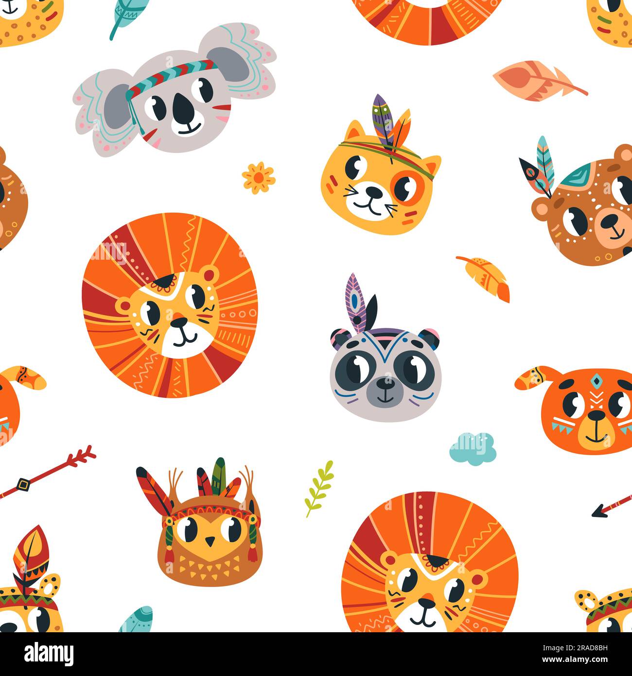 African woodland animals Stock Vector Images - Alamy