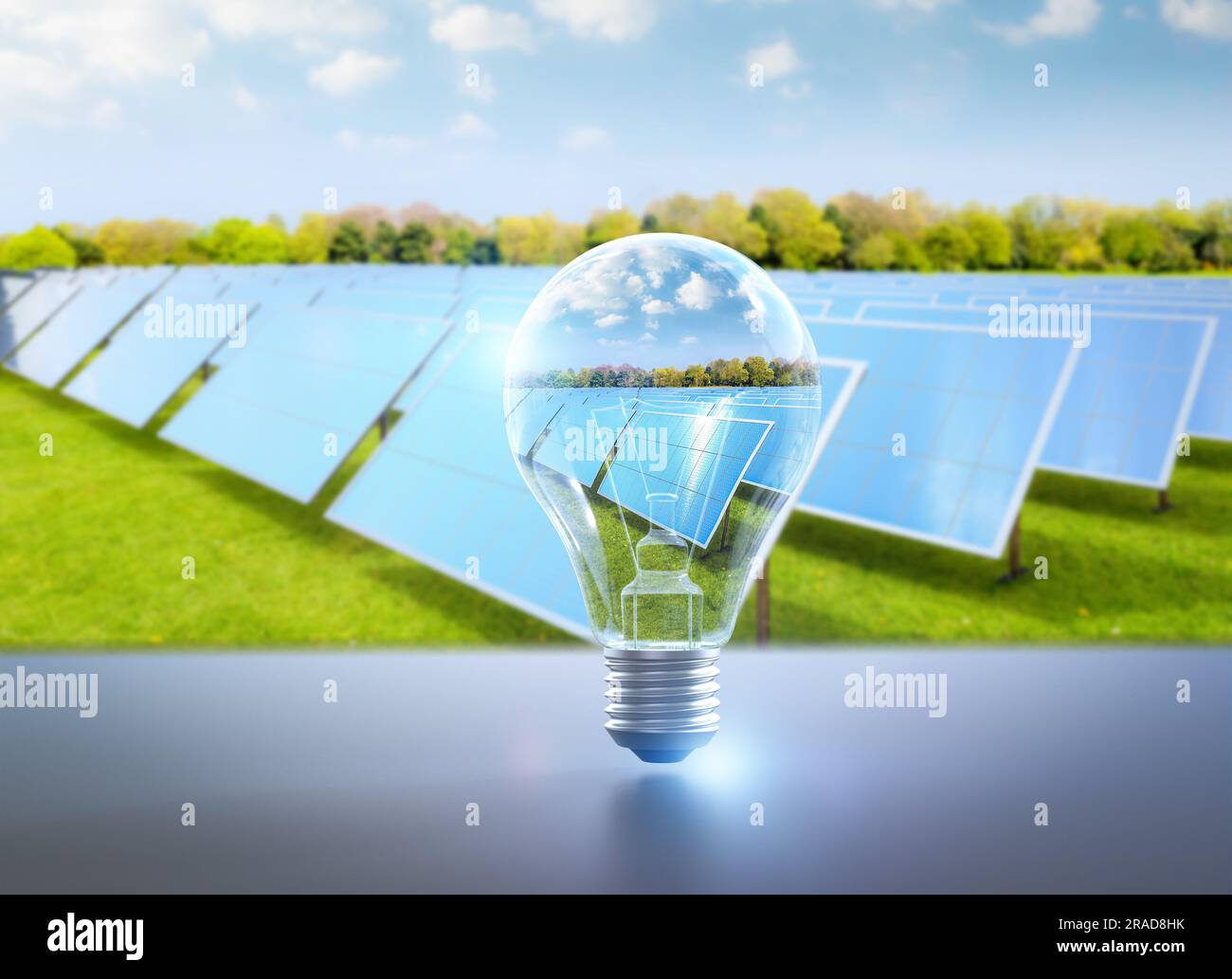 Renewable and sustainable energy development with 3d rendering solar ...
