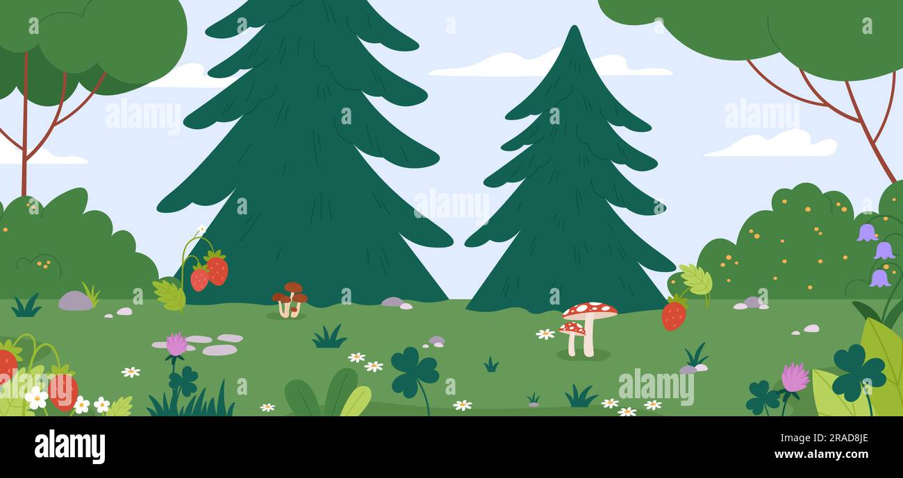 Woodland cartoon hi-res stock photography and images - Alamy