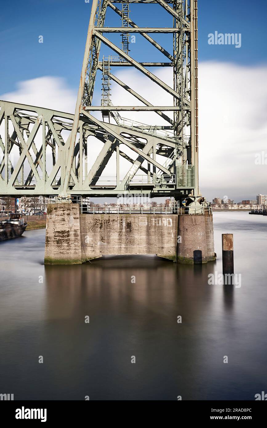 Old railway lift bridge in the city centre of Rotterdam Stock Photo - Alamy