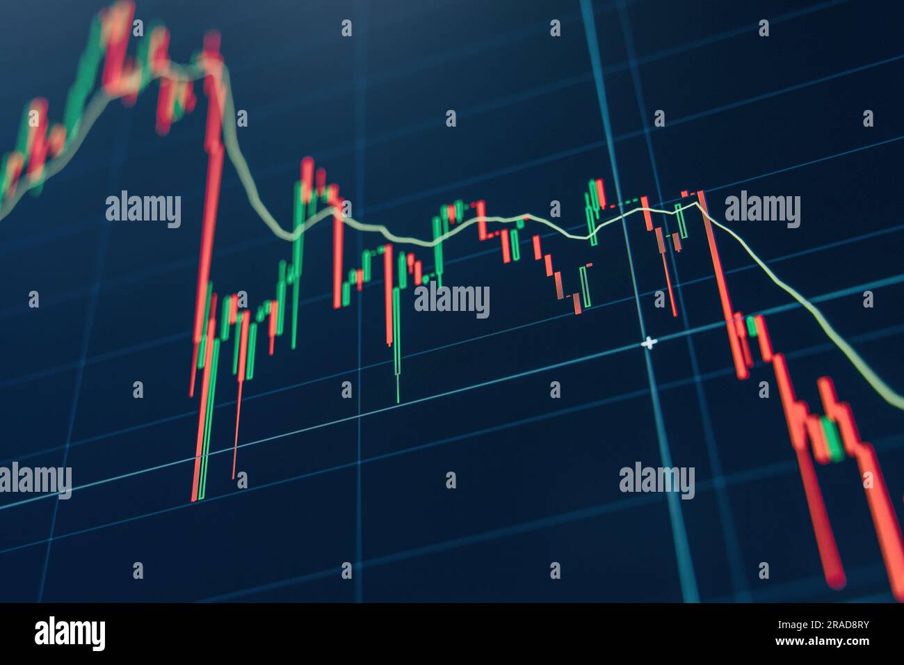 Trading graph candlestick chart hi-res stock photography and images - Alamy