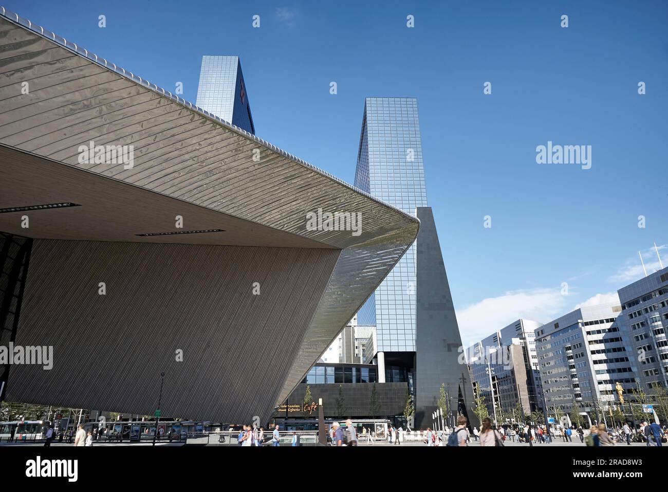 Square and roof of the new Rotterdam central station Stock Photo - Alamy