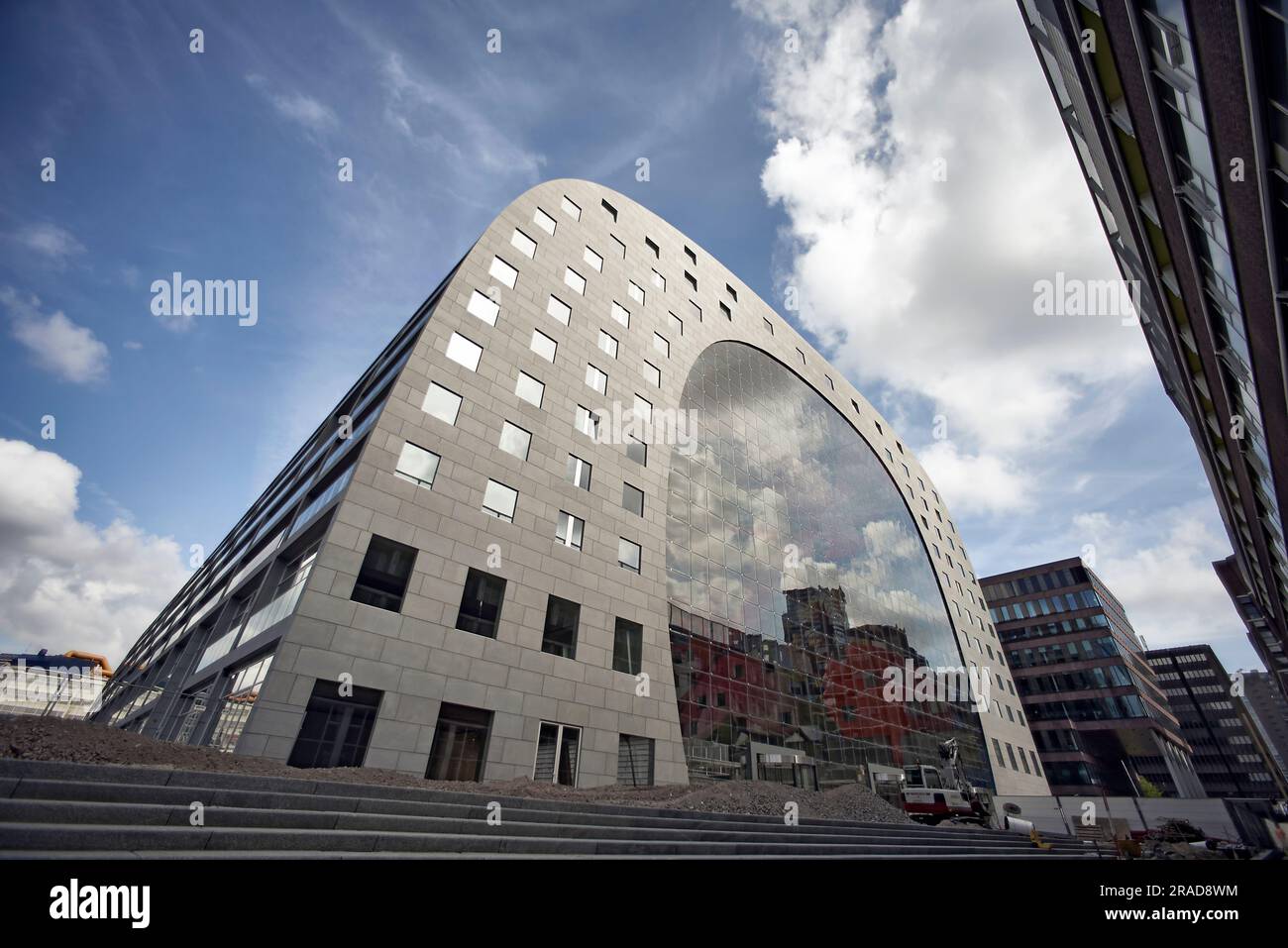 Architecture of the Markthal in the city centre of Rotterdam Stock ...