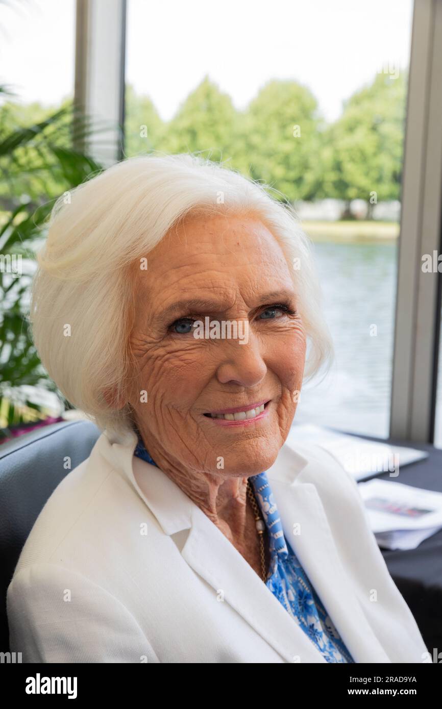 East Molesey, UK. 3rd July, 2023.Mary Berry attends RHS Hampton Court ...