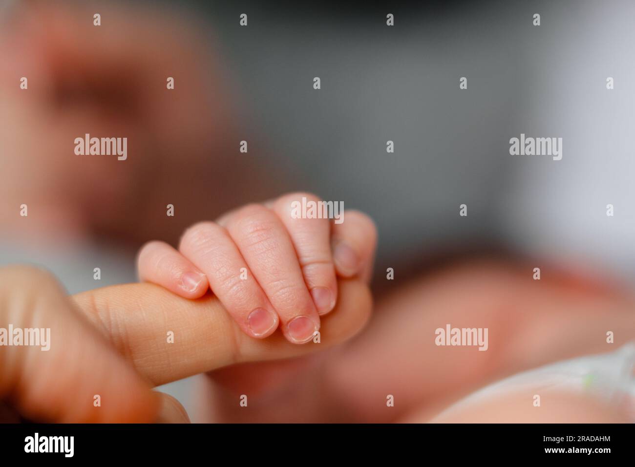 newborn hands closeup, natural colours Stock Photo - Alamy