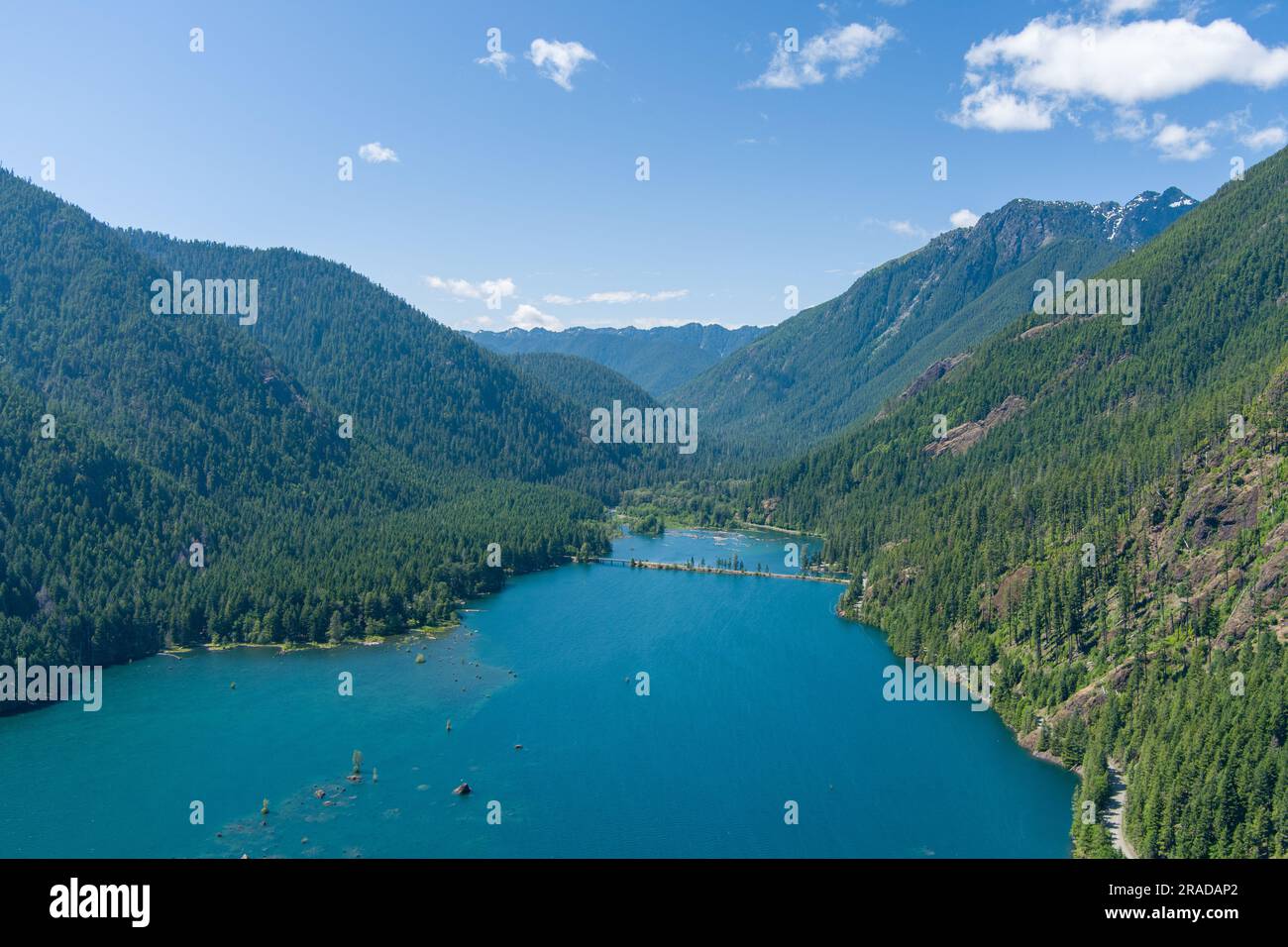 Lake Cushman & the Olympic Mountains in June 2023 Stock Photo - Alamy
