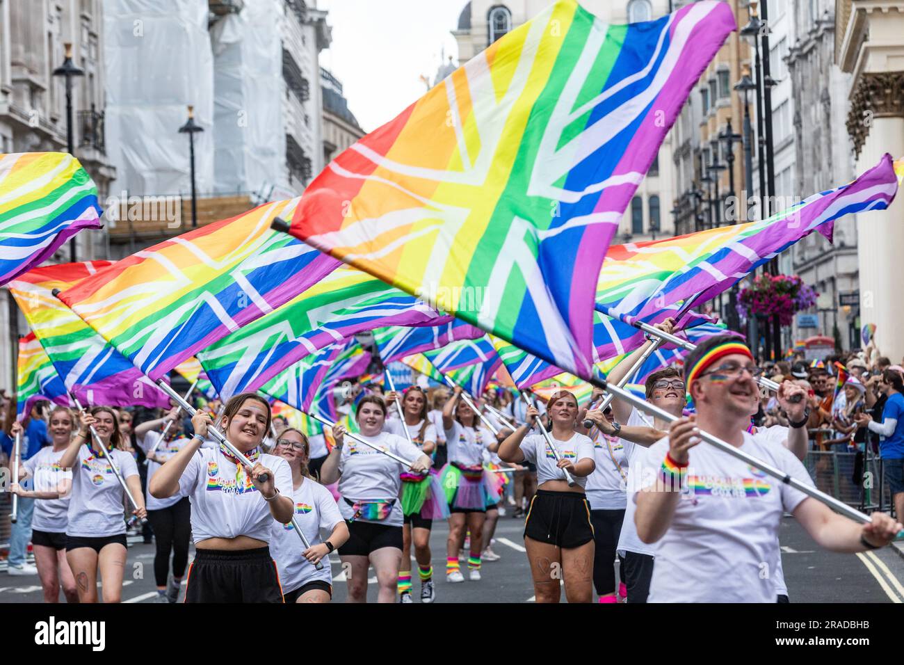 Rainbow union jacks hi-res stock photography and images - Alamy