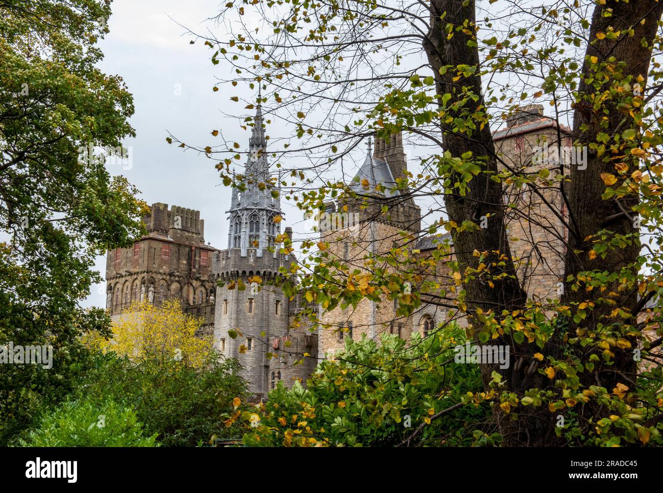 cardiff castle, south wales, tourists attractions Stock Photo - Alamy