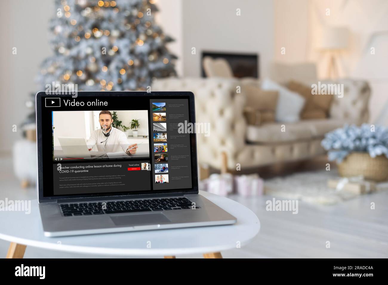 Online live stream window. Video streaming on internet concept ...