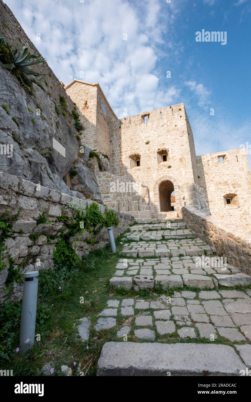 klis castle, split, croatia, view of klis castle in split, game of ...
