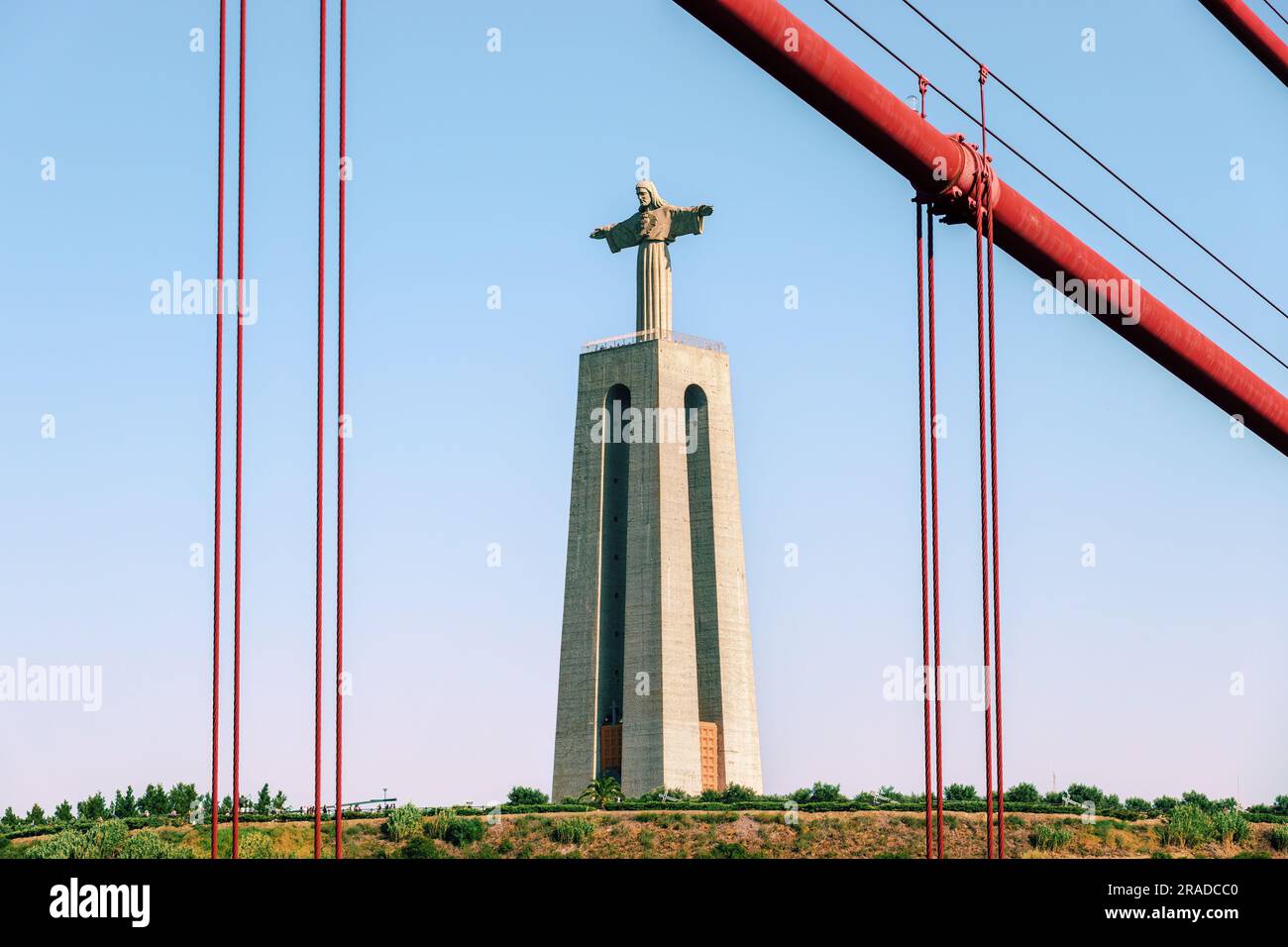 Christ the King, Cristo Rei statue in Lisbon, Portugal. Jesus Christ ...