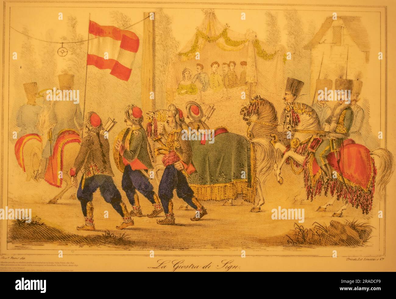 painting on display in the museum of sinj in croatia, the alka museum ...