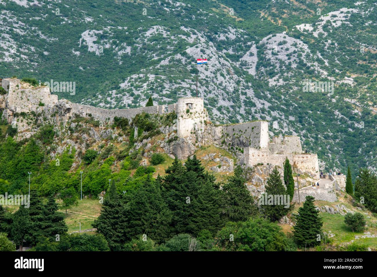 klis castle, split, croatia, view of klis castle in split, game of ...