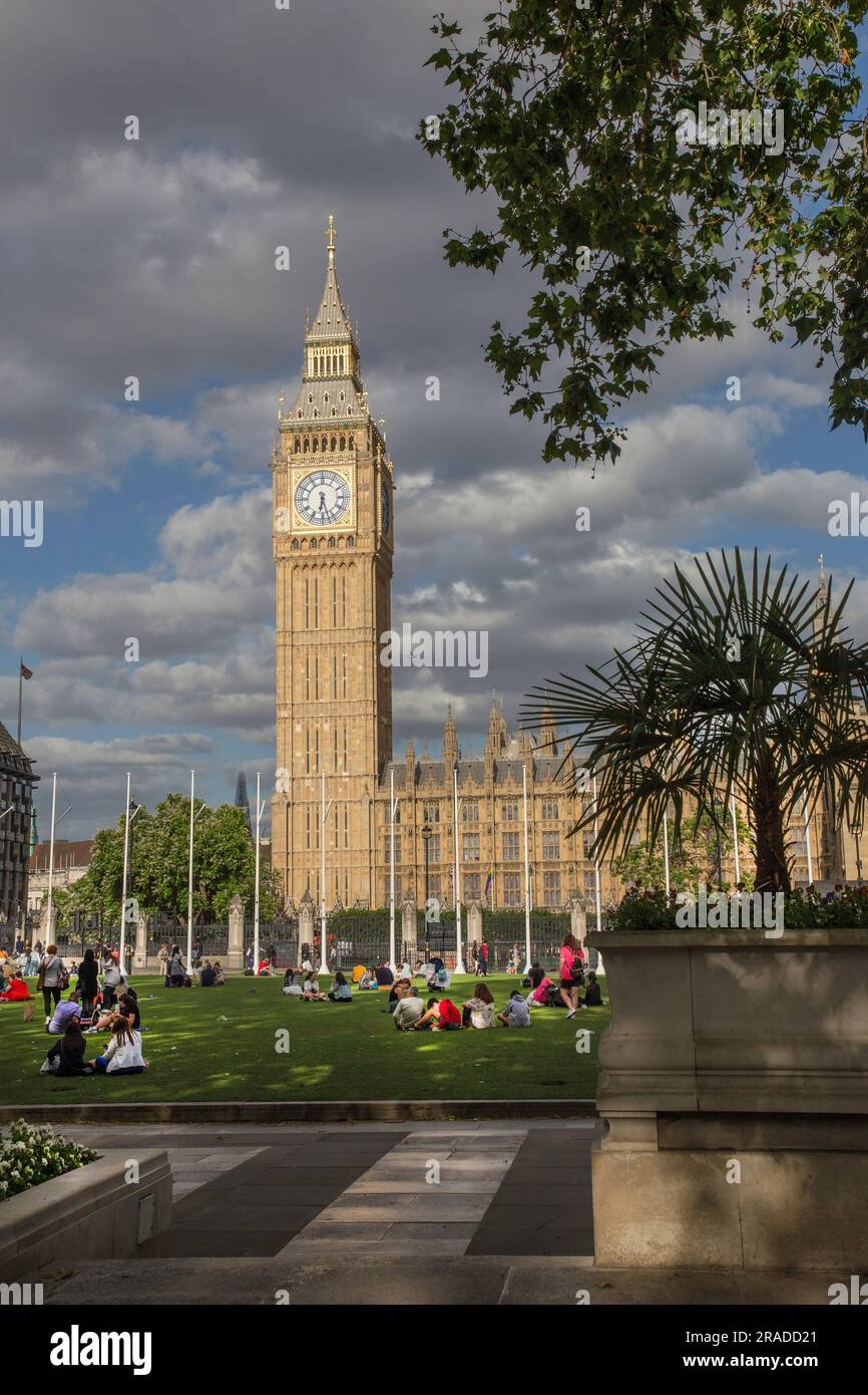 Big Ben Clock Tower Parliament Square London Stock Photo - Alamy
