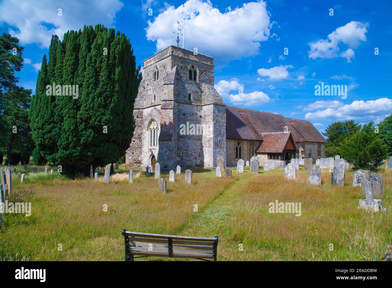 The village church of St Mary the Virgin in the historic village of ...