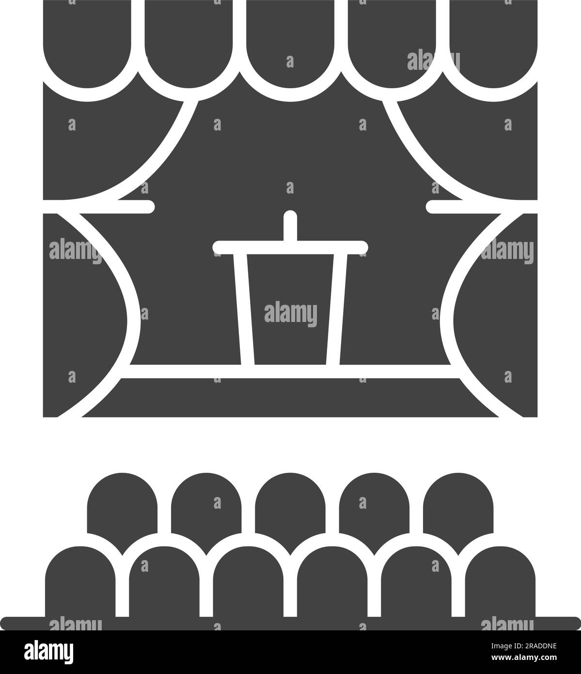 Auditorium Icon image. Suitable for mobile application Stock Vector ...
