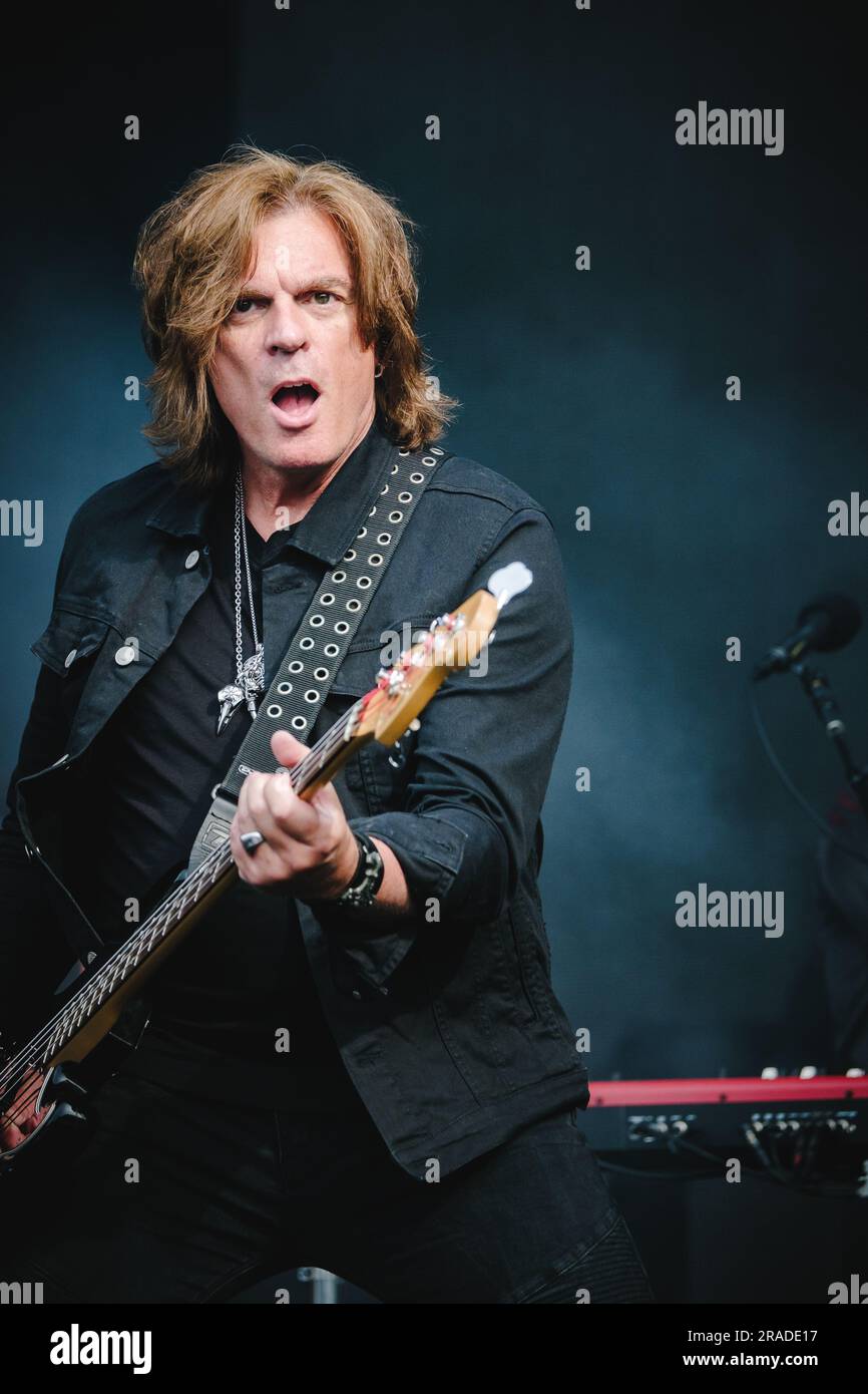 Thun, Switzerland. 27th, June 2023. The Swedish rock band Europe ...