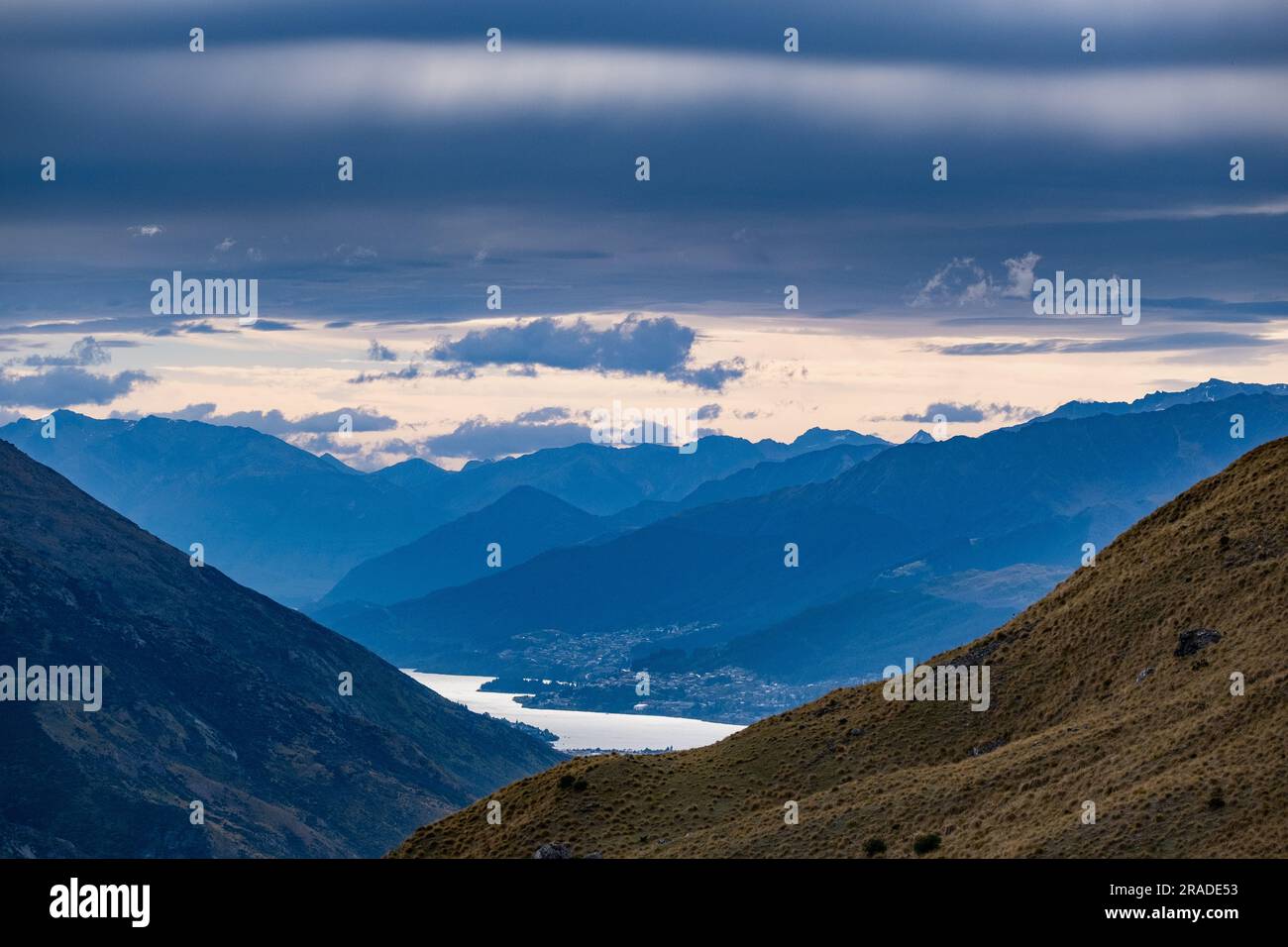 Views of the Queenstown Area from Crown Range Summit on the popular ...