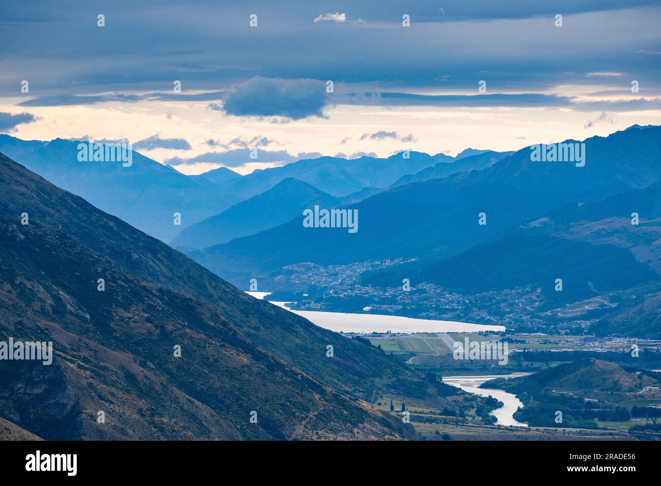 Views of the Queenstown Area from Crown Range Summit on the popular ...